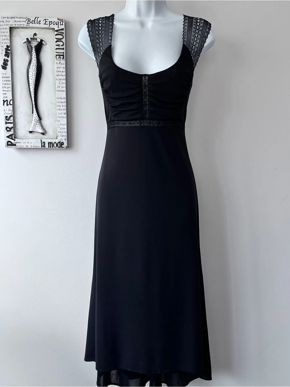 Phoebe | Dresses | Phoebe Y2k Elegant Black Lacetrim Wedding Guest ...